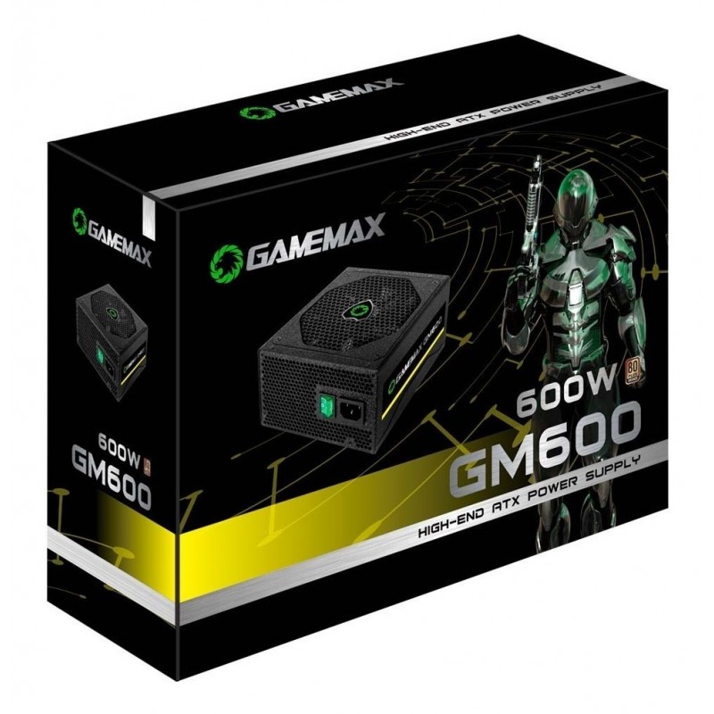 FONTE GAMEMAX 600W 80 PLUS BRONZE PFC ATIVO SEMI MODULAR GM600