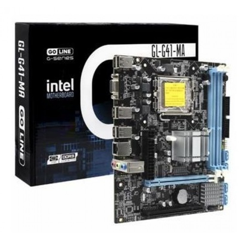 PLACA MAE MB GOLINE P/ INTEL LGA 775 VGA, SOM, LAN/100, DDR3 GL-G41-MA