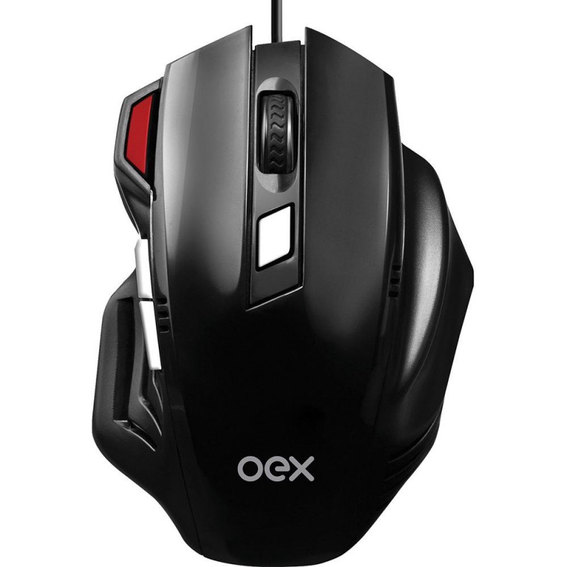 MOUSE GAMER FIRE C/ LED 3200DPI 7 BOTOES OEX MS304