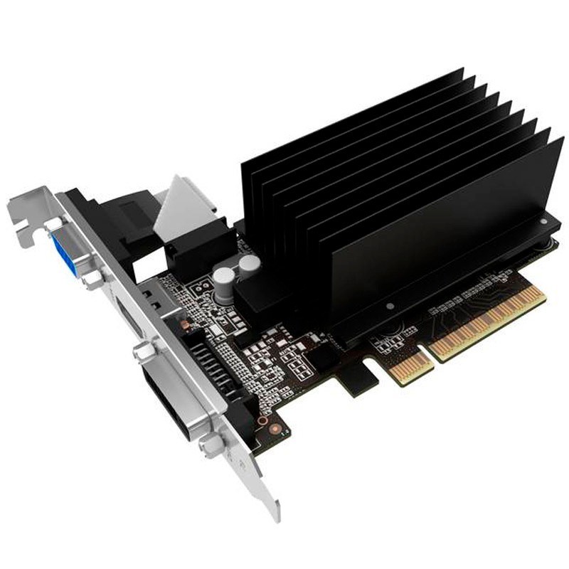 PLACA DE VIDEO PCI-E NVIDIA GT 710 2GB DDR3 64B GAINWARD HDMI/VGA/DVI ...