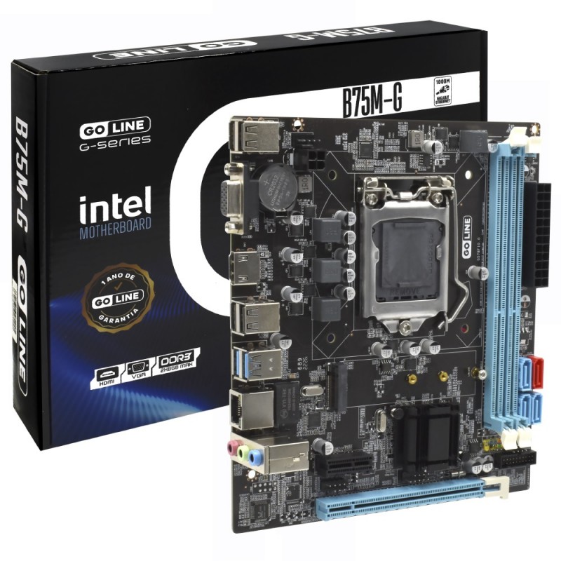 PLACA MAE GOLINE INTEL LGA 1155 MICRO ATX DDR3 M.2-NVME/HDMI/VGA/USB3.0 ...
